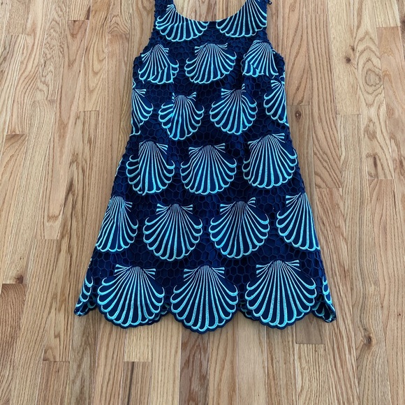 Lilly Pulitzer | Dresses | Lilly Pulitzer Blue And Teal Shell Dress ...